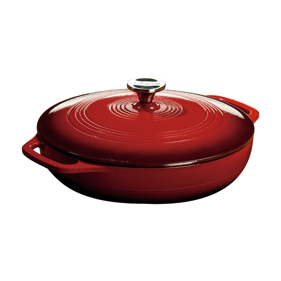 LODGE Enameled Cast Iron Covered Casserole (3,4 L) - Savvas Eracleous Ltd