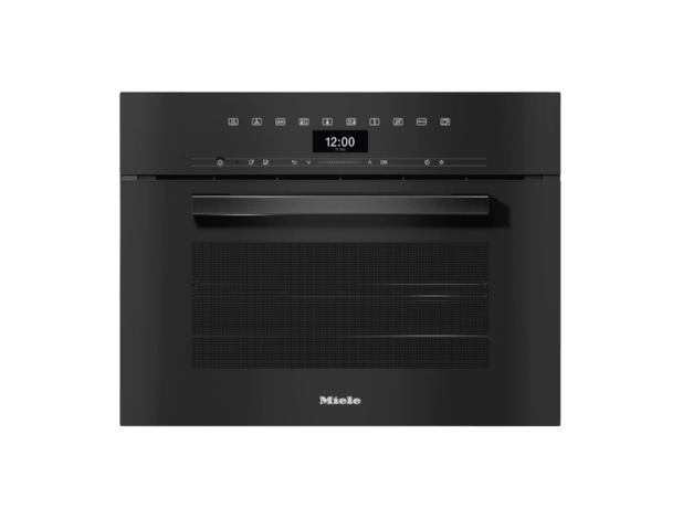 Miele DGC 7440 HC Pro Built-In Steam Oven (HydroClean) Obsidian Black ...