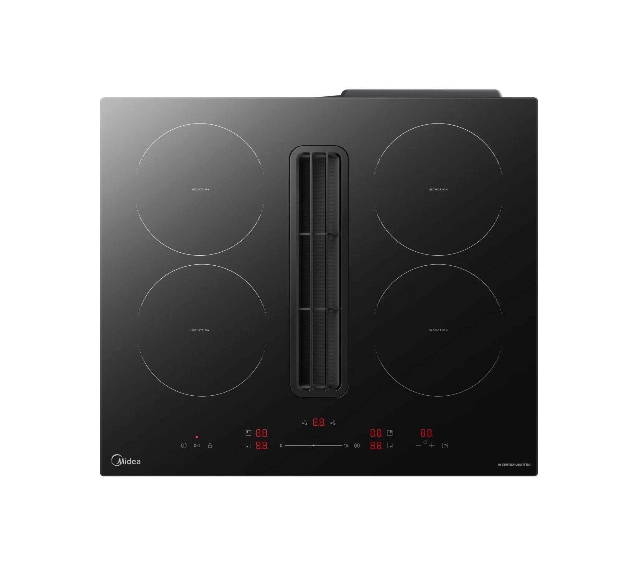 Midea MC-6F7488G427Y (60cm) Induction Hob with Intergrated Hood in ...