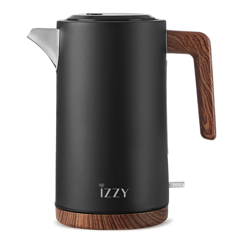 Izzy IZ-3016 Kettle Wooden Black in Cyprus | Electrical Appliances